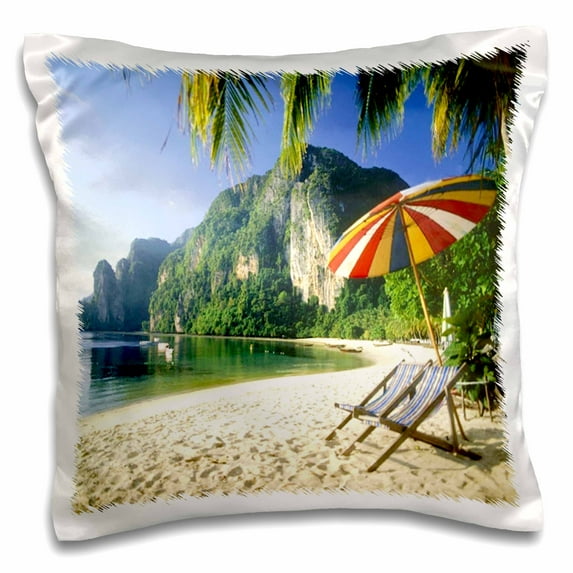 3drose, Phuket Beach in Thailand, 16x16 inch Pillow Case - Walmart.com