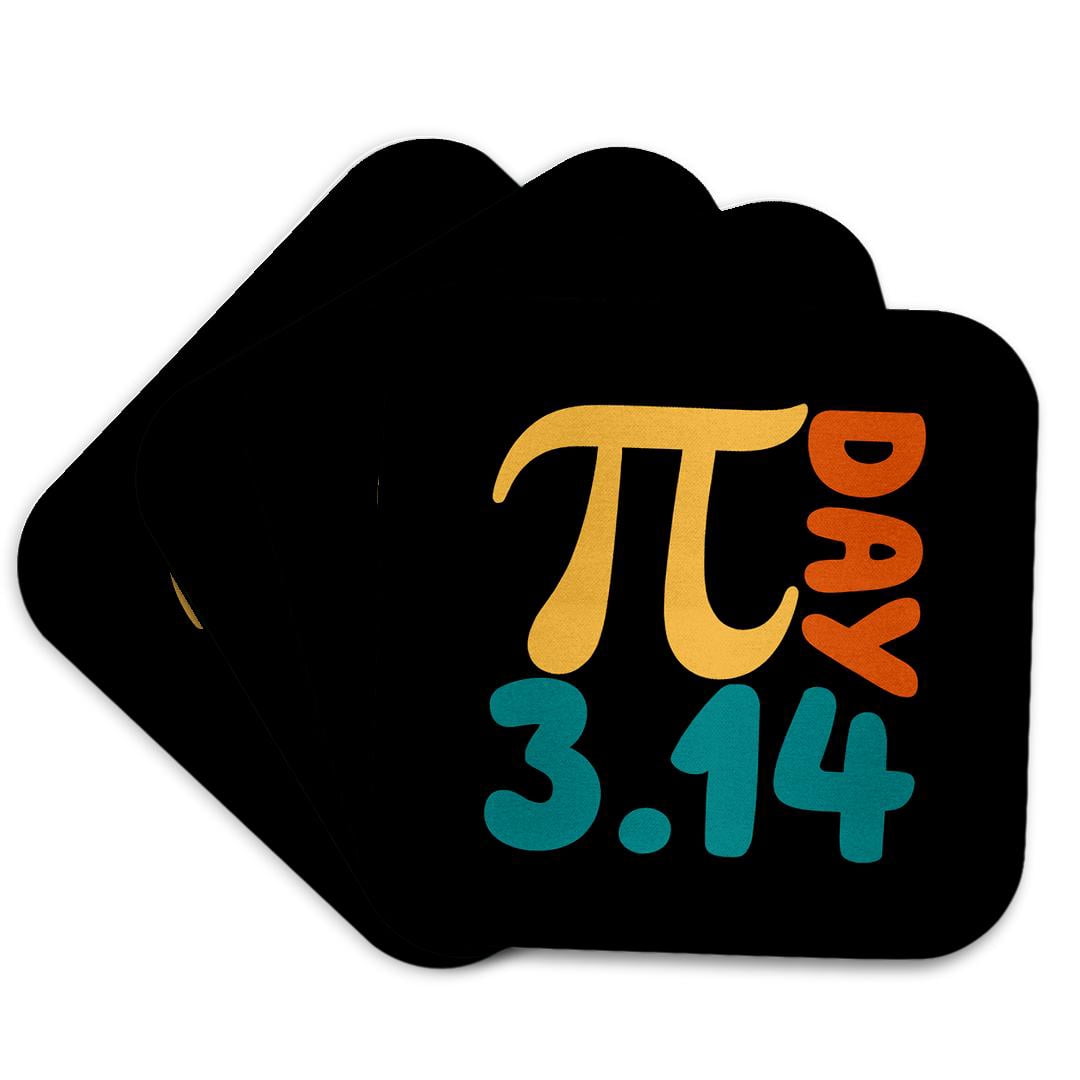 3drose, Pi Day 3.14 - Colorful Text of Yellow, Red, Blue on Black, Cool ...