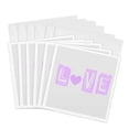 3drose, Pink Block Love Letters- Inspirational Words- Affirmations, 6 ...