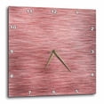 3drose, Pink Scratched Metal Effect Texture, 10x10 Wall Clock - Walmart.com