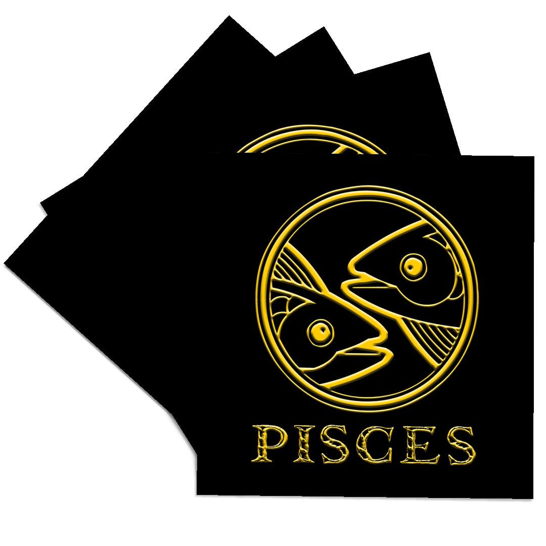 3drose, Pisces Zodiac Symbol. Image of Fishes in a Round Frame, Set of ...