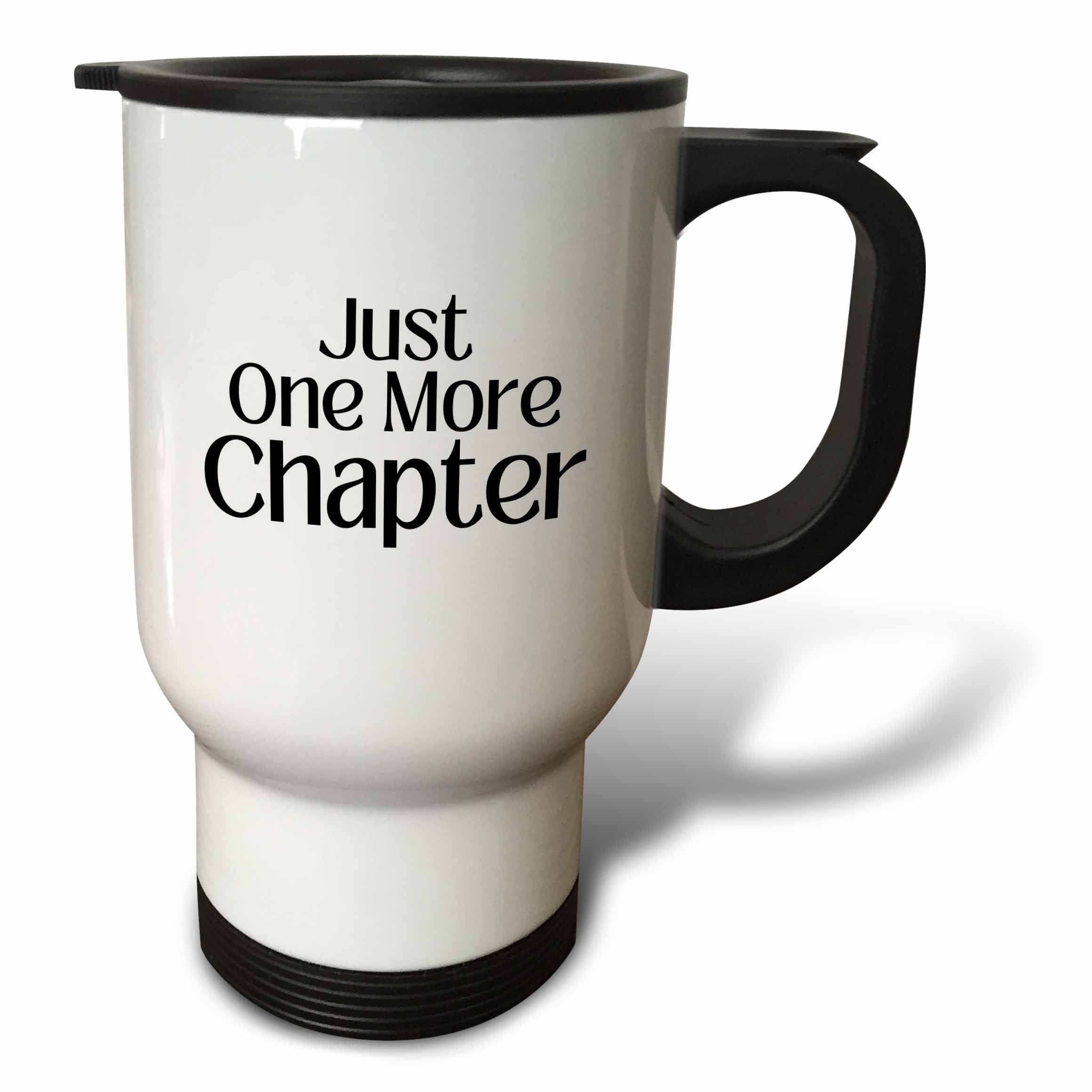 3drose, Plain Text of Just One More Chapter - Black and White, 14oz ...