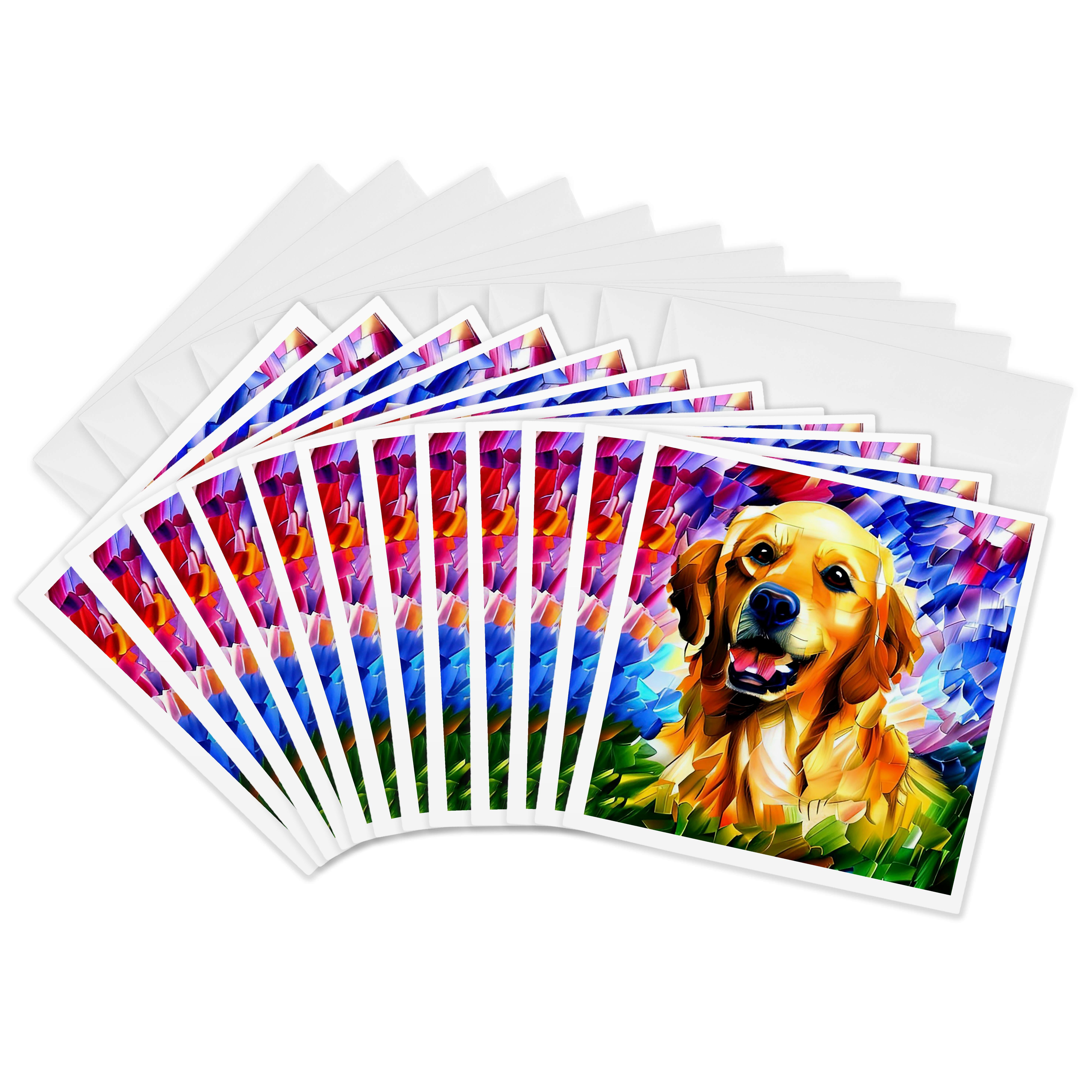3drose, Pleasant Golden Retriever Dog Face. Digital Art Gift, Souvenir ...