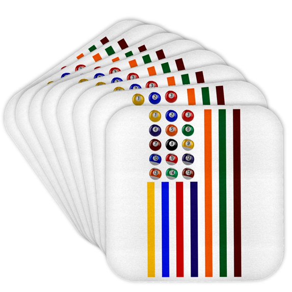 3drose, Pool Billiards Vertical Usa Flag with Pool Balls and Colors ...