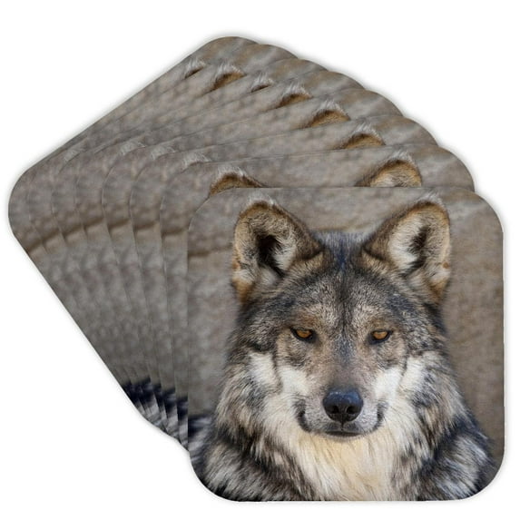 3drose, Portrait of an Adult Wolf - Na02 Bth0000 - Brenda Tharp, Set of ...