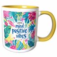 3drose, Positive Mind, Positive Vibes Motivational Text, Floral Art ...