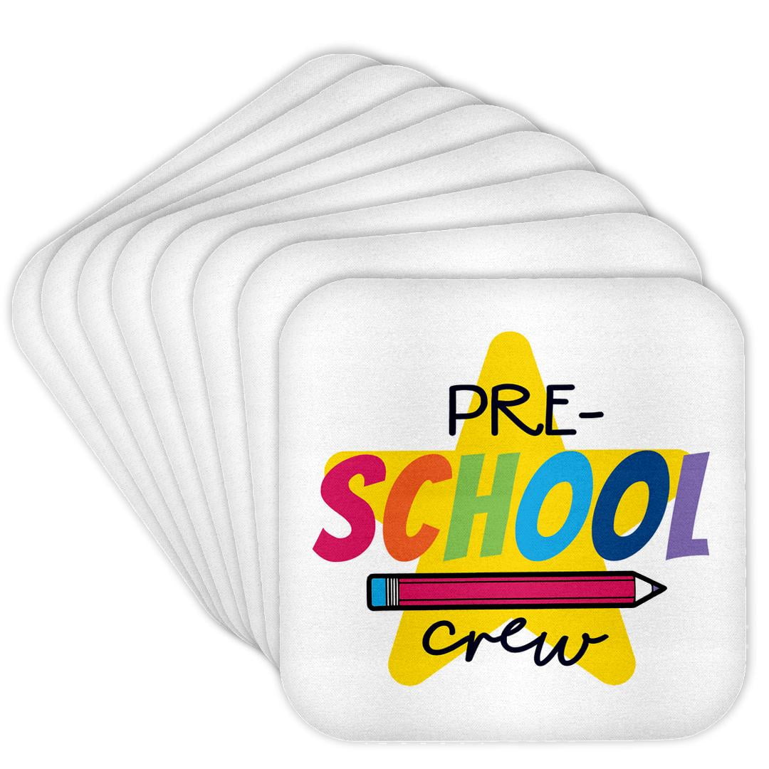 3drose, Pre-school Crew, Set of 8 Coasters - Cork - Walmart.com