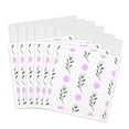 3drose, Pretty Dandelion Illustrations and Purple Dot Pattern, 6 ...