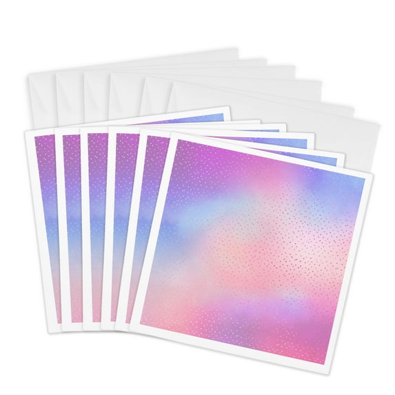 3drose, Pretty Pink Watercolor Dots on Pink, Blue, and Purple Pattern ...