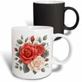 3drose, Pretty Red and White Roses Illustration, 11oz Magic ...
