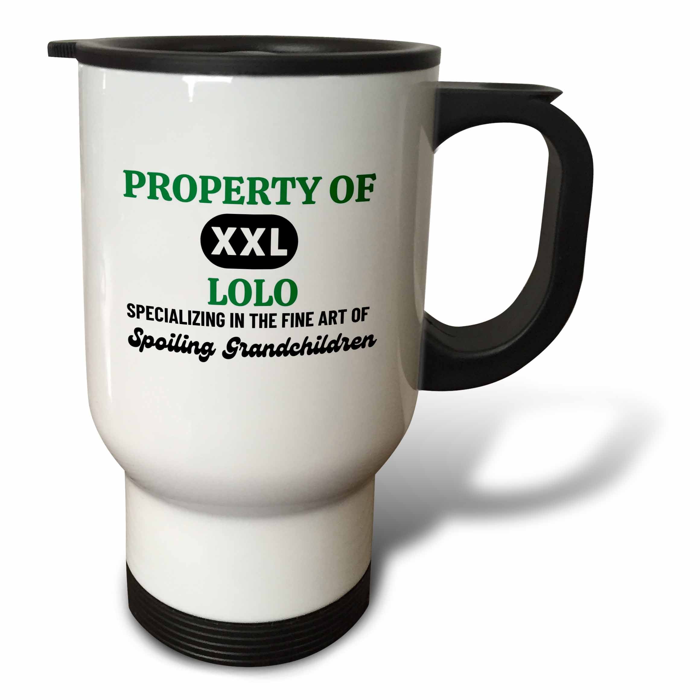 3drose, Property of Xxl Lolo Grand Parent Merchandise, 14oz Stainless ...
