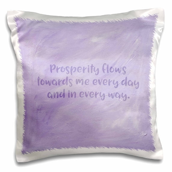 3drose, Prosperity Mantra in Purple, 16x16 inch Pillow Case - Walmart.com