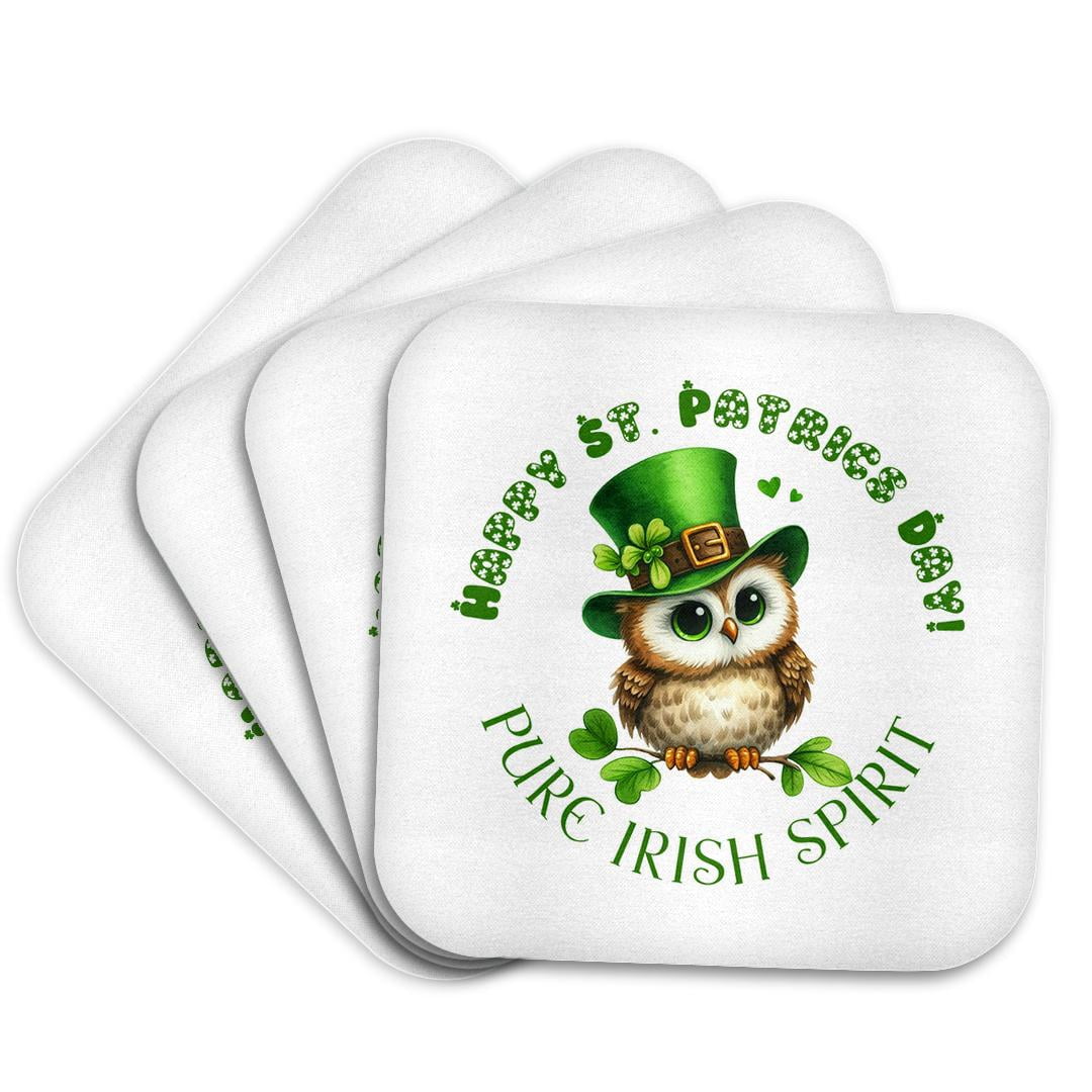 3drose, Pure Irish Spirit. a Nice Owl in a Hat. St. Patricks Day ...
