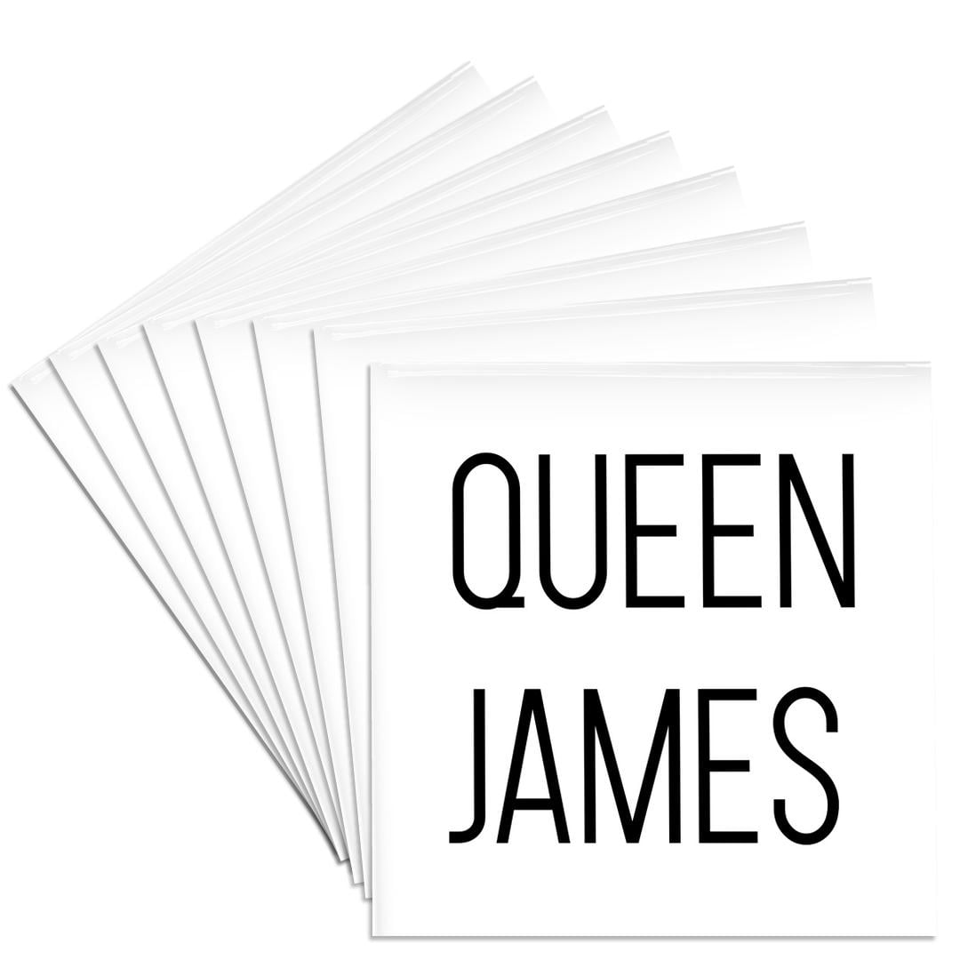 3drose, Queen James, Set of 8 Ceramic Tile Coasters - Walmart.com