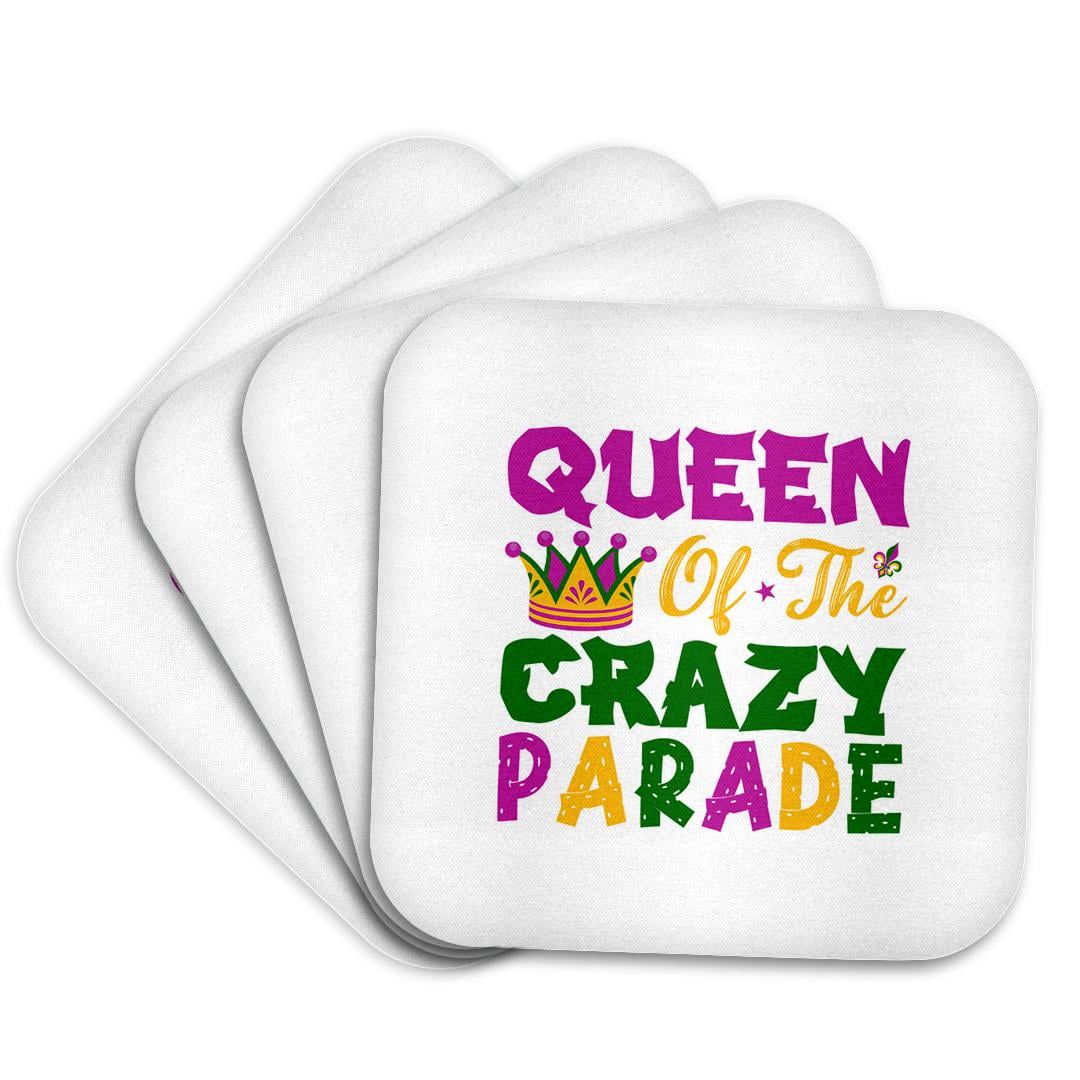 3drose, Queen of the Crazy Parade Funny Mardi Gras Colorful Text, Cool ...
