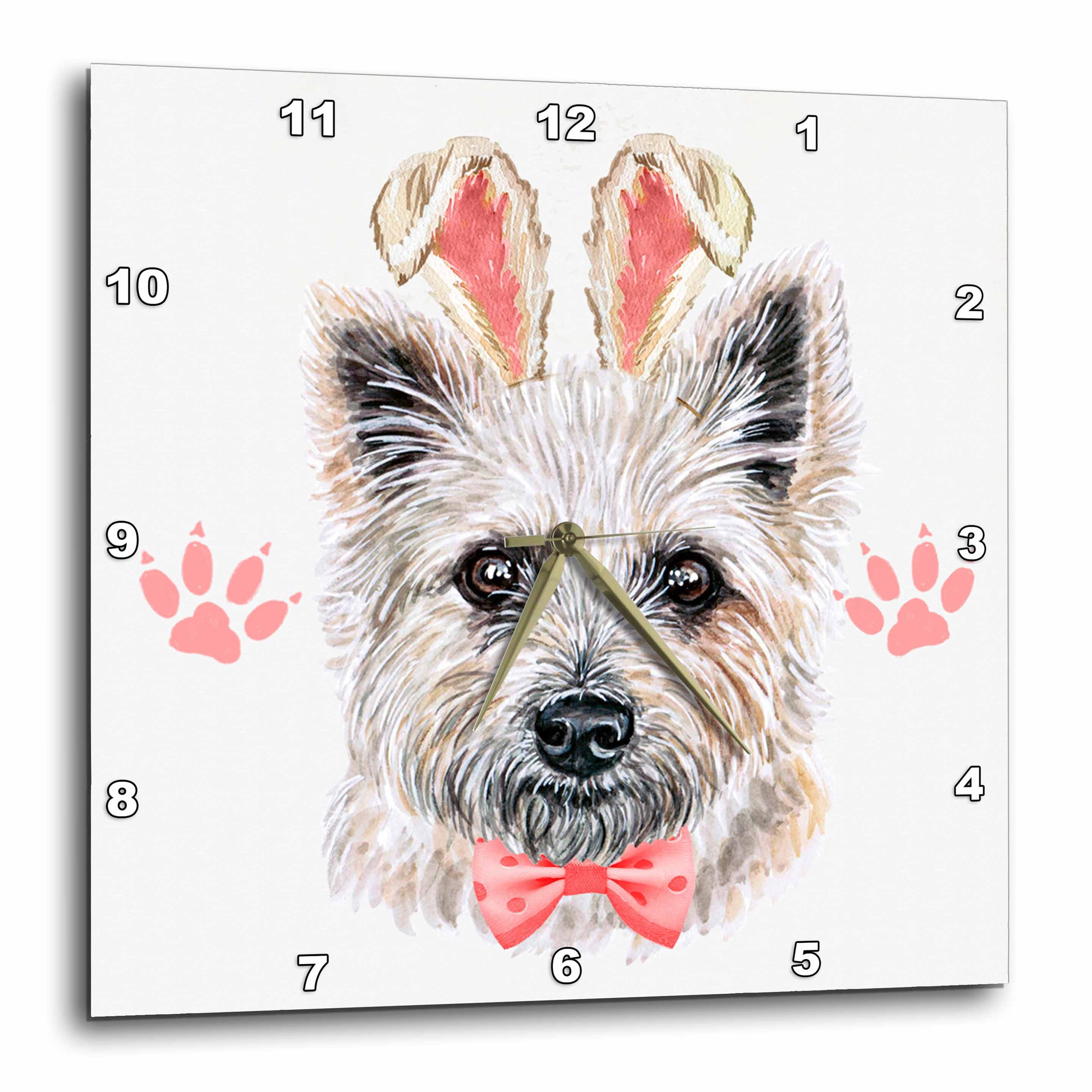 3drose, Rabbit Ears and Pink Bow on an Adorable Cairn Terrier Dog for ...