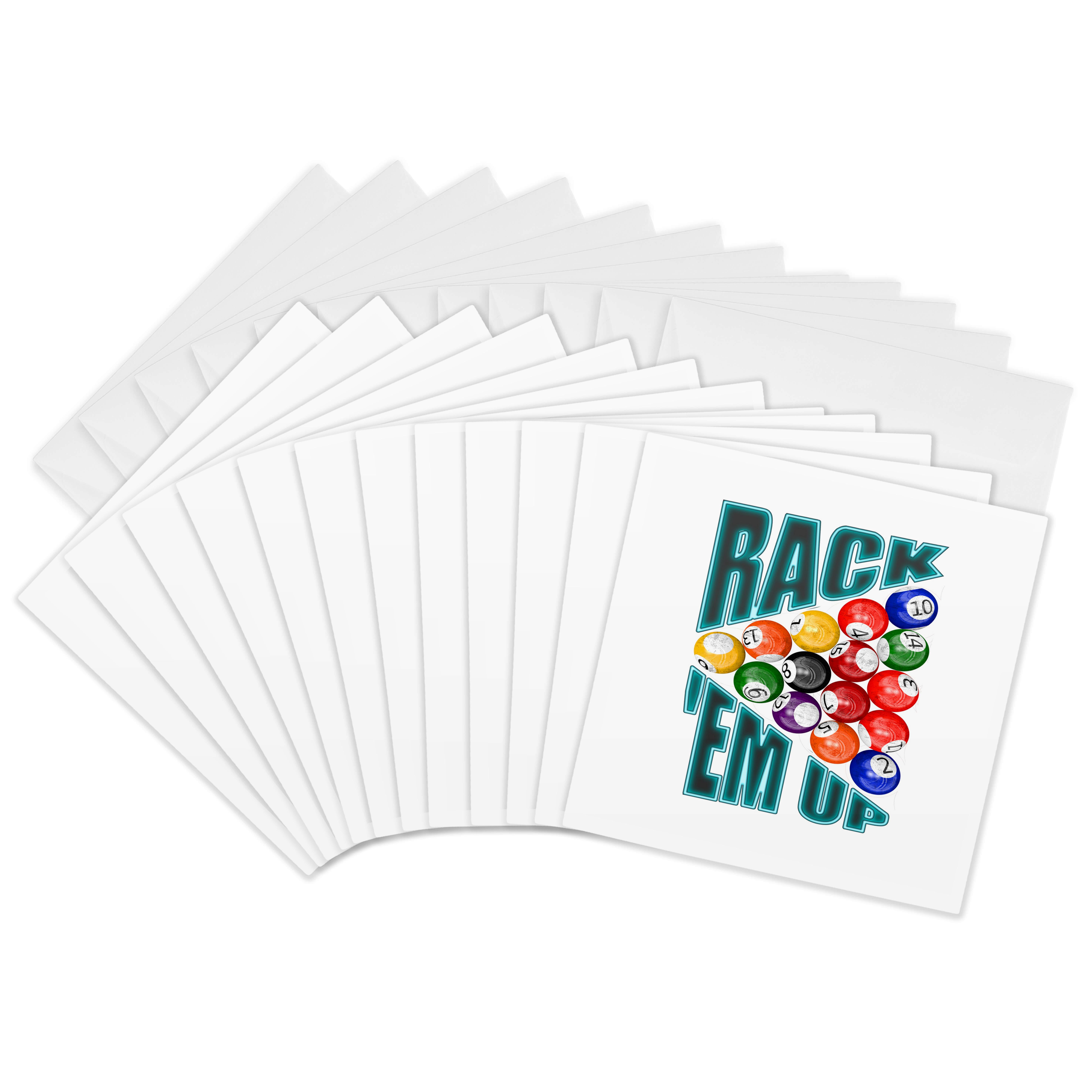 3drose, Rack'em up Billiard Graphic for Anyone Who Loves Playing Pool ...