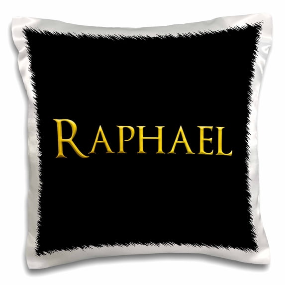 3drose, Raphael Mainstream Male Name in the Usa. Yellow on Black Amulet ...