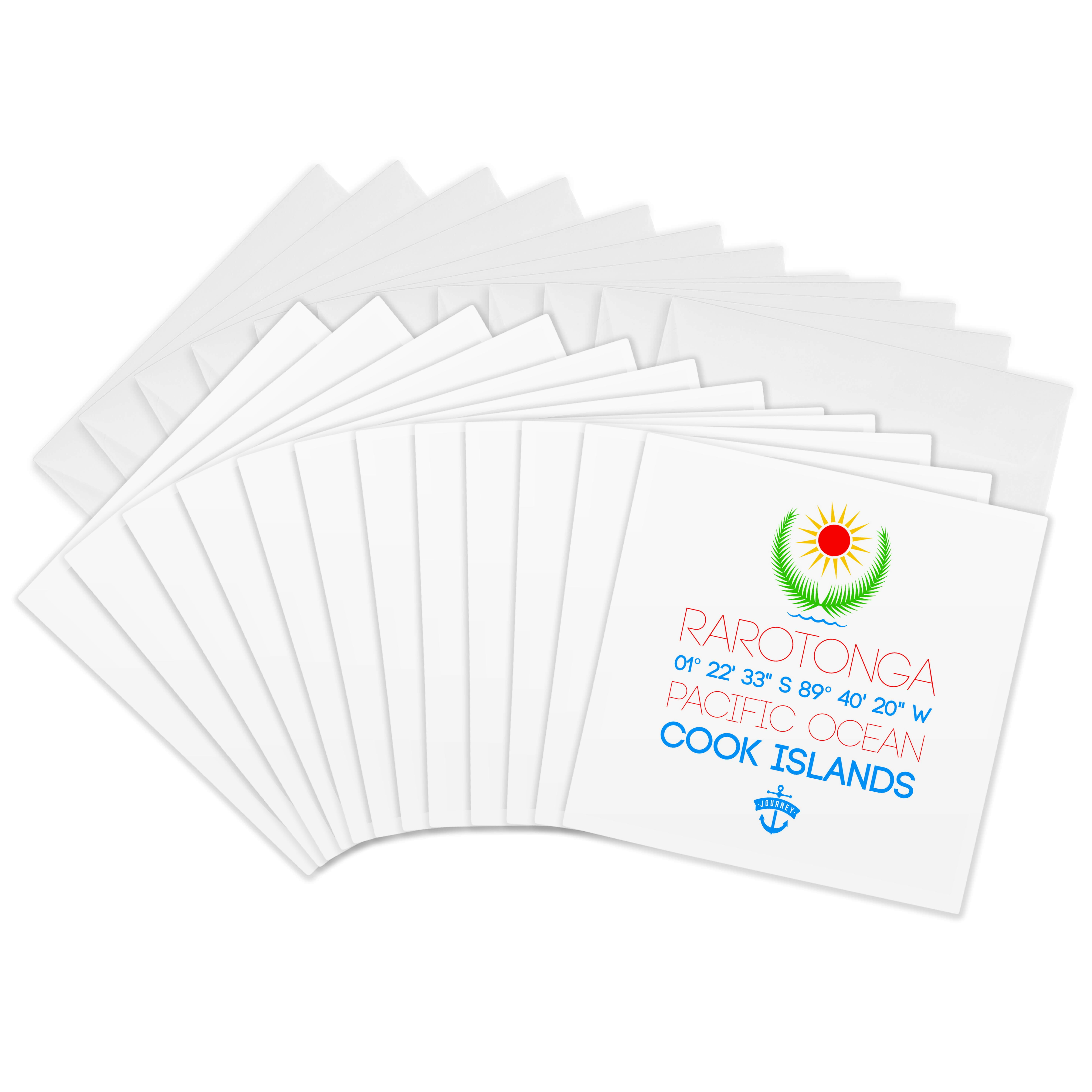 3drose, Rarotonga, Cook Islands, Elegant Summer Travel Gift, 12 ...