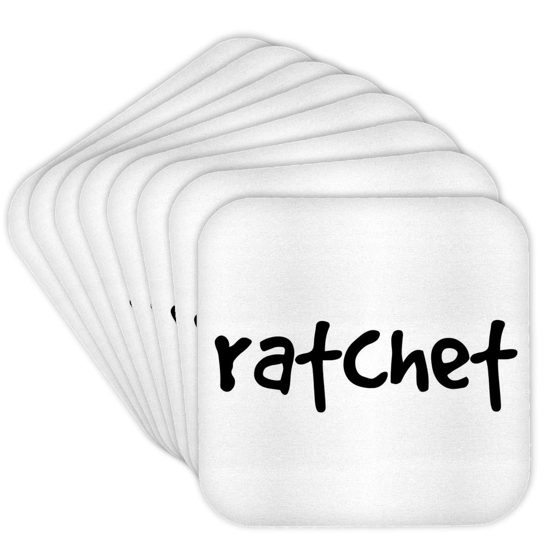 3drose, Ratchet, Black Lettering on a White Background, Set of 8 ...