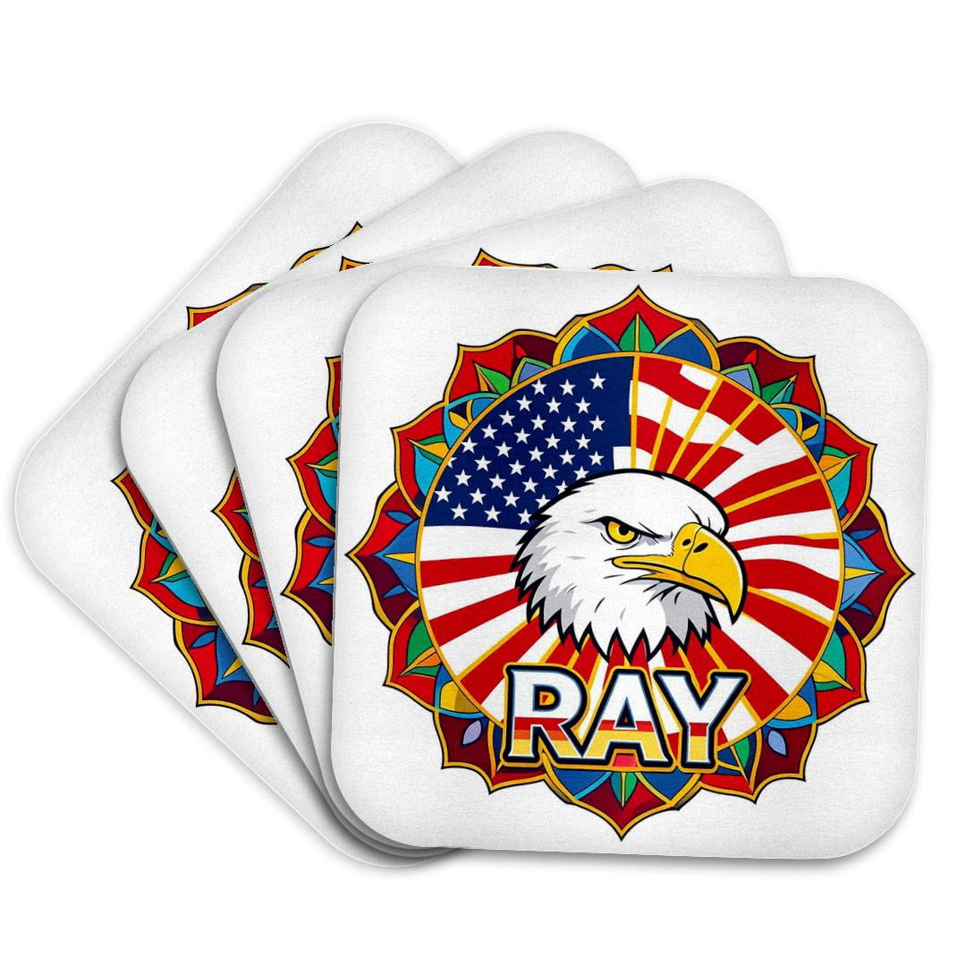 3drose, Ray Man Name, American Flag, Eagle. Sunshine Patriot Personal ...