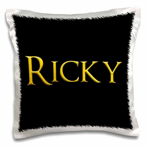 3drose, Ricky Prevailing Boy Name in the Usa. Yellow on Black Amulet ...