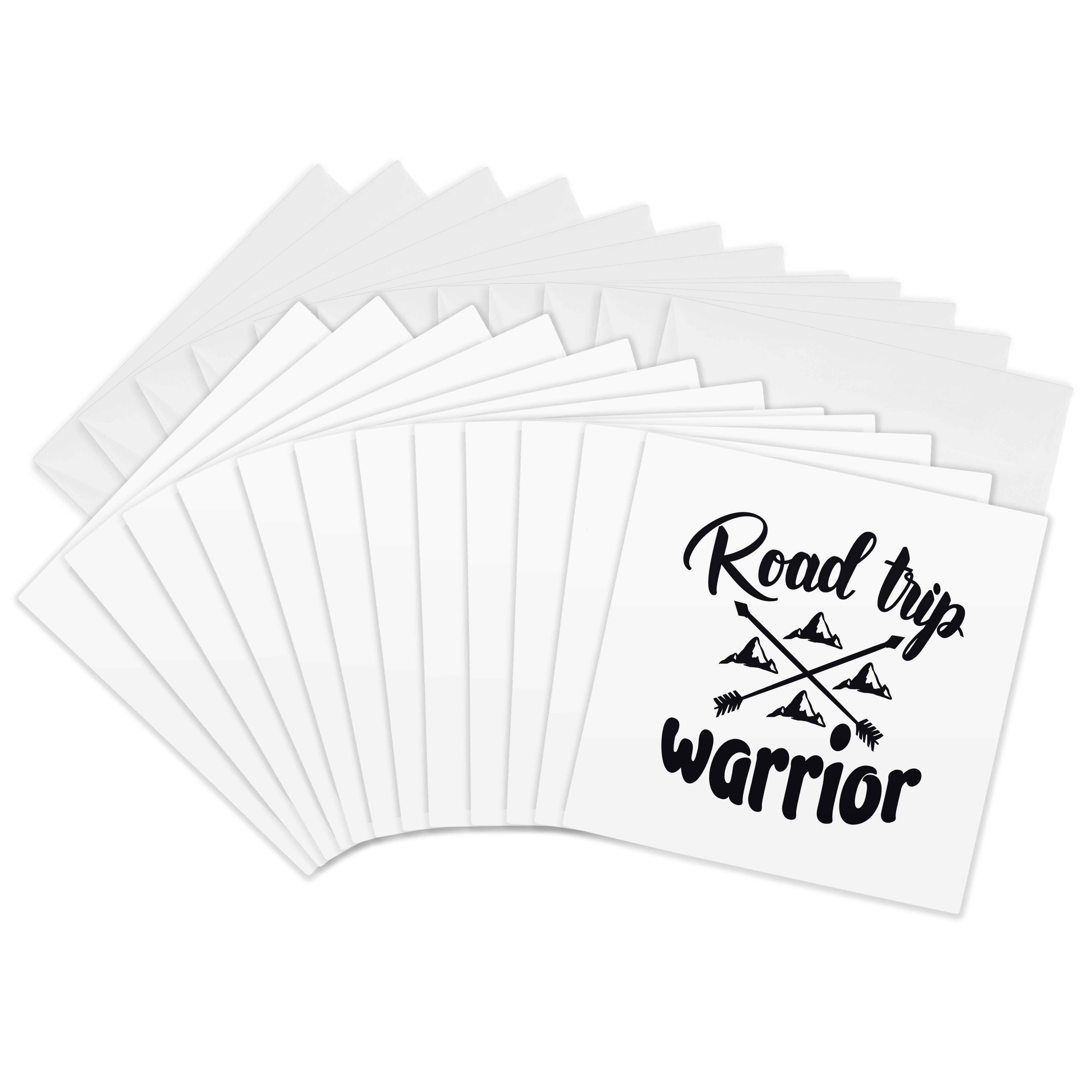 3drose, Road Trip Warrior Travel Adventure Typography, 12 Greeting ...