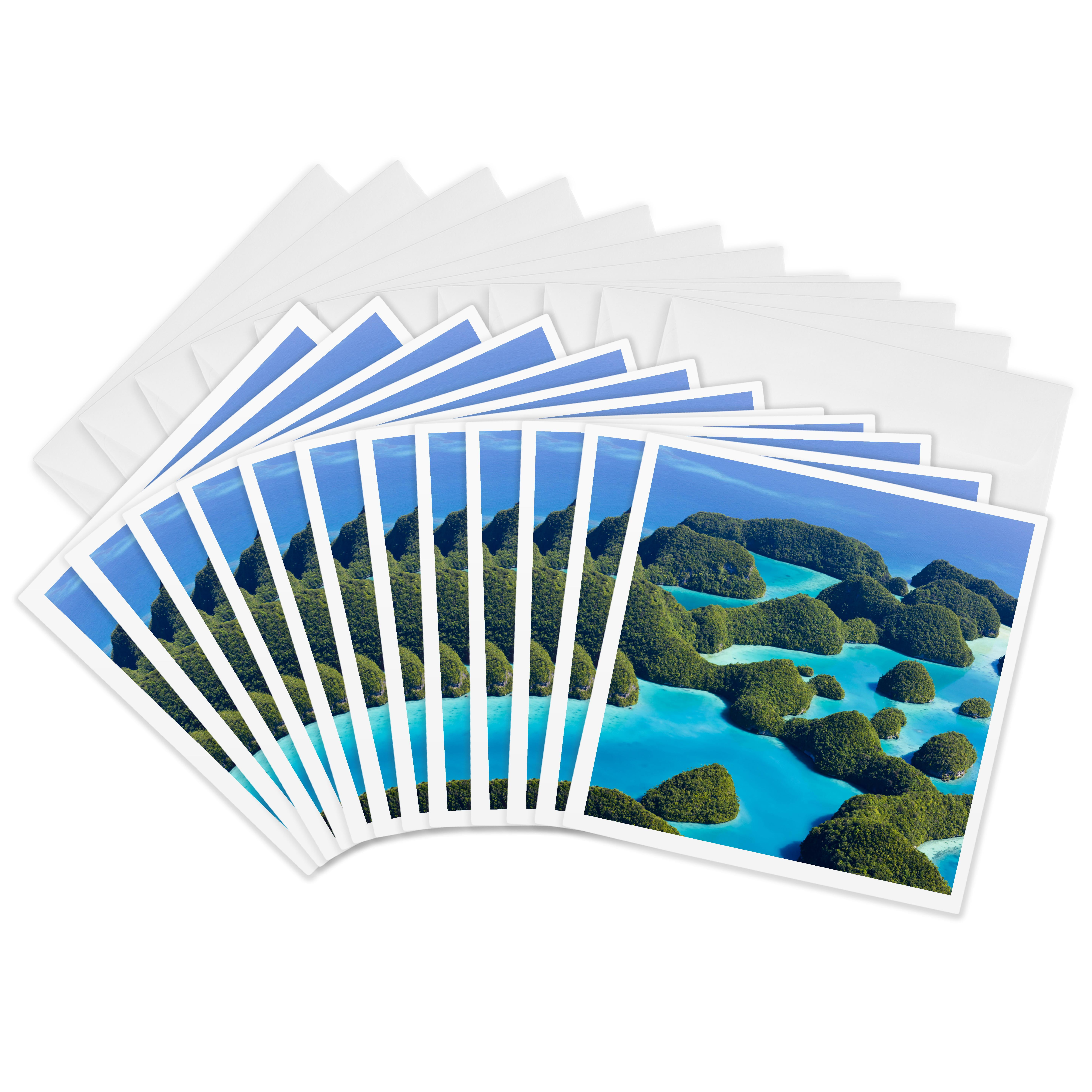 3drose, Rock Islands, Palau - Oc16 Ksu0014 - Keren Su, 12 Greeting ...