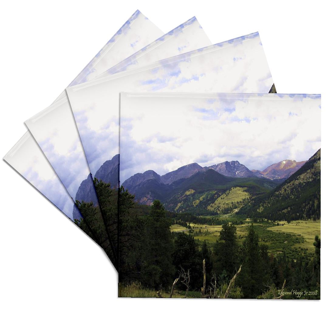 3drose, Rocky Mountain National Park, Set of 4 Ceramic Tile Coasters ...