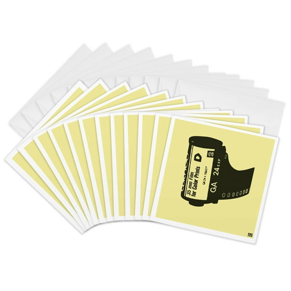 3drose, Roll of 35 Mm Film for Color Prints on Yellow Background, 12 ...