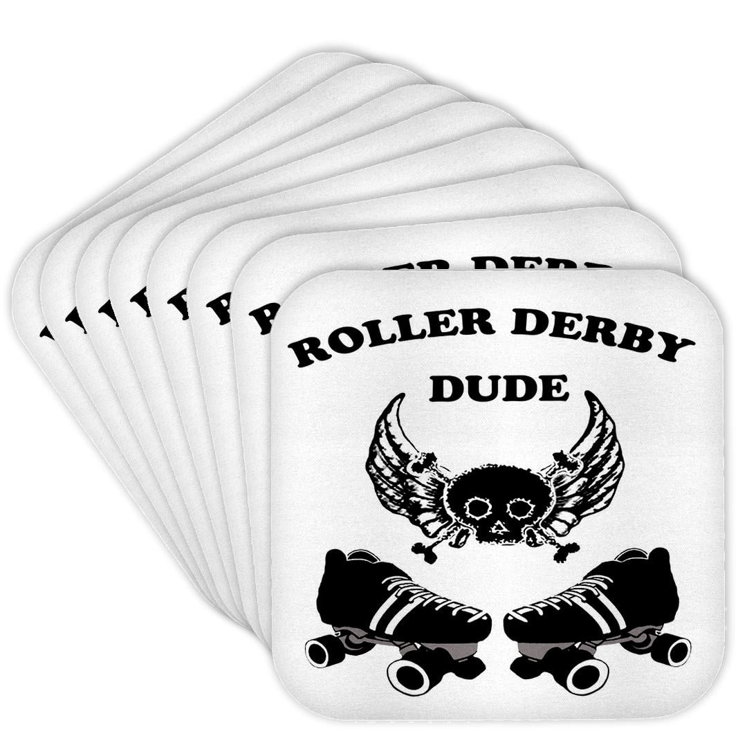 3drose, Roller Derby Dude Design with Wings Skates and a Skull and ...