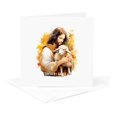 3drose, Saved by Grace. Jesus Christ Holds a Lamb. Christian Art Gift ...