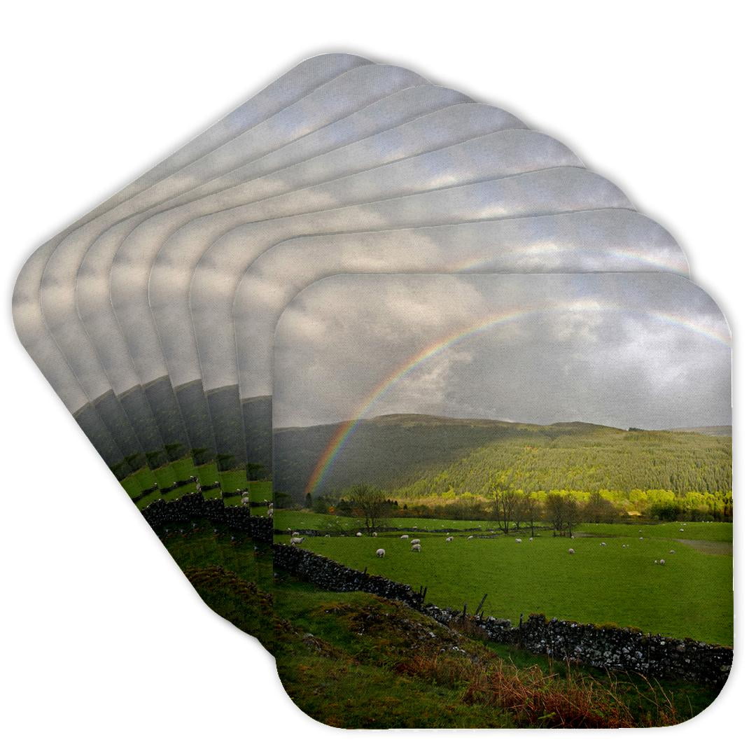 3drose, Scotland, Scottish Highlands, Rainbow, Sheep - Eu36 Dsl0002 ...