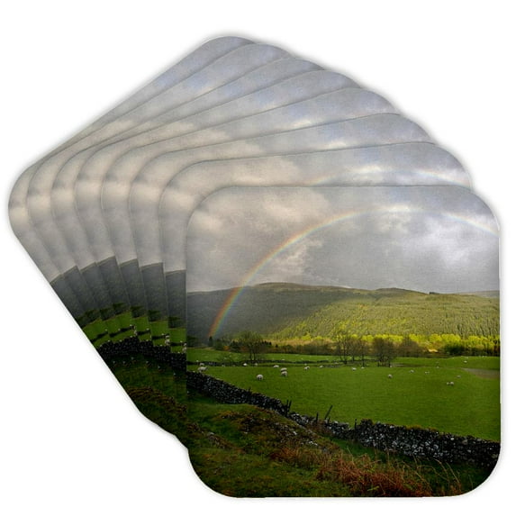 3drose, Scotland, Scottish Highlands, Rainbow, Sheep - Eu36 Dsl0002 ...
