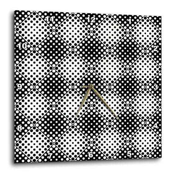 3drose, Seamless Black and White Circle Pattern Background, 15x15 Wall ...