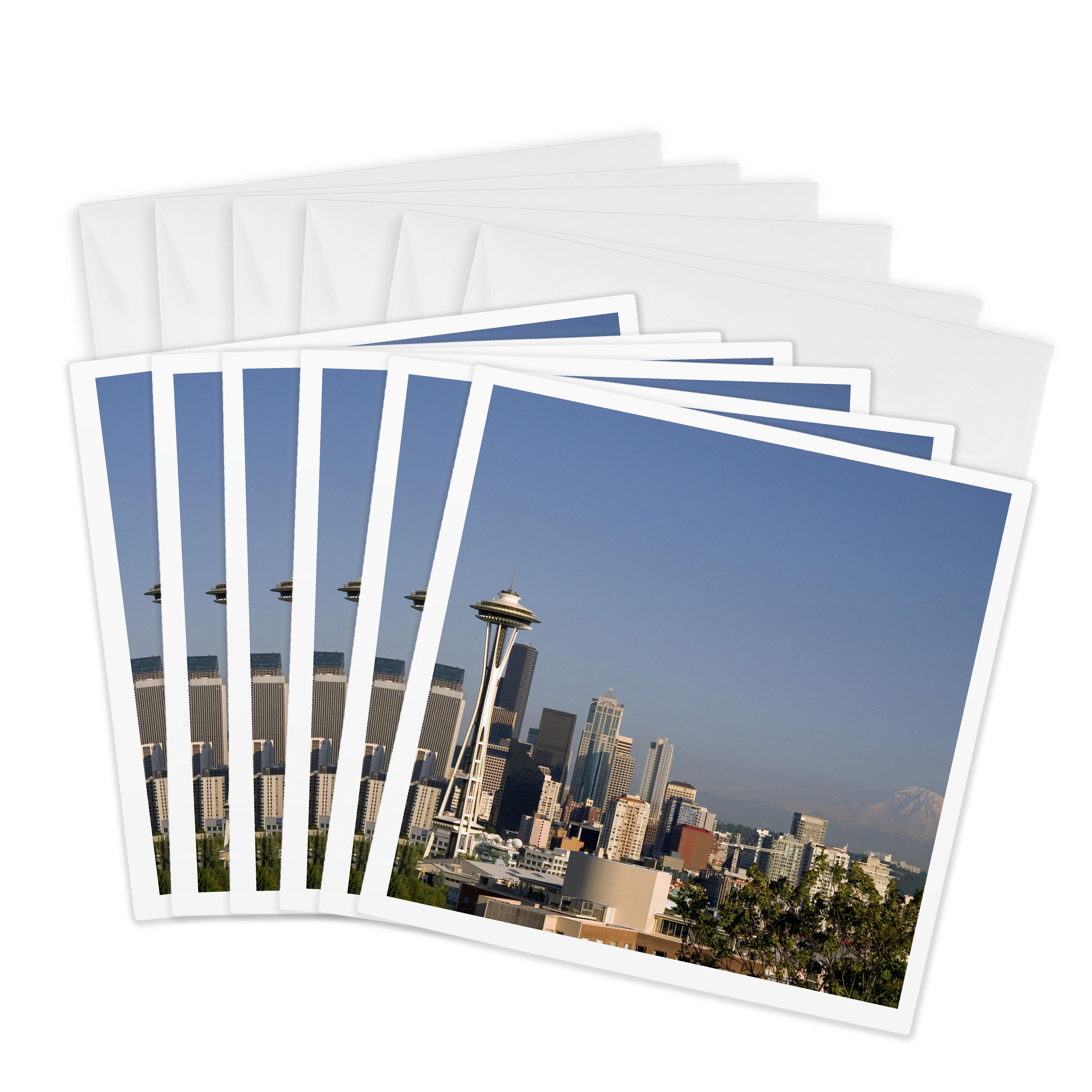 3drose, Seattle with Mt Rainer, Washington - Us48 Dfr0061 - David R ...