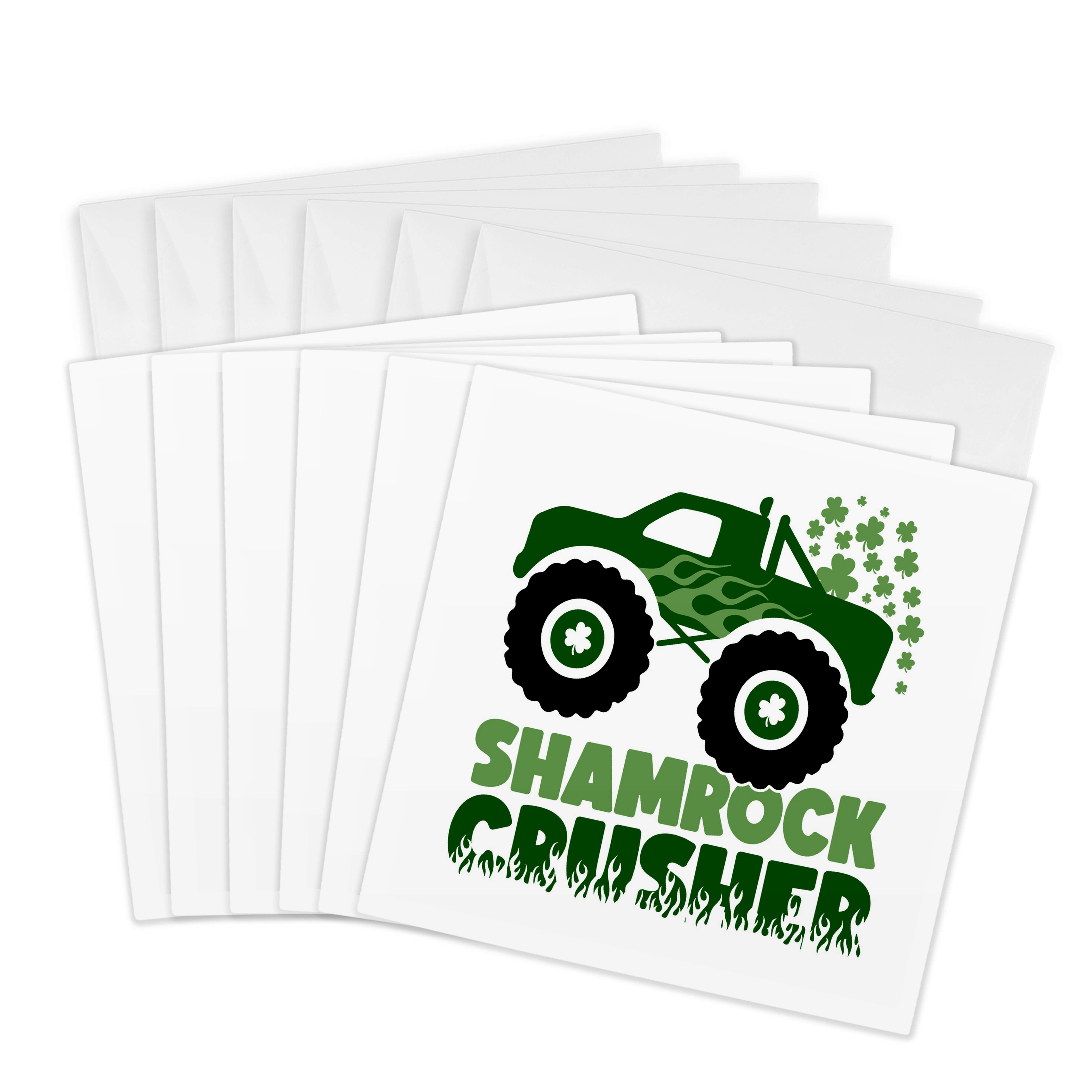 3drose, Shamrock Crusher Monster Truck Full of Four Leaf Clovers, 6 ...