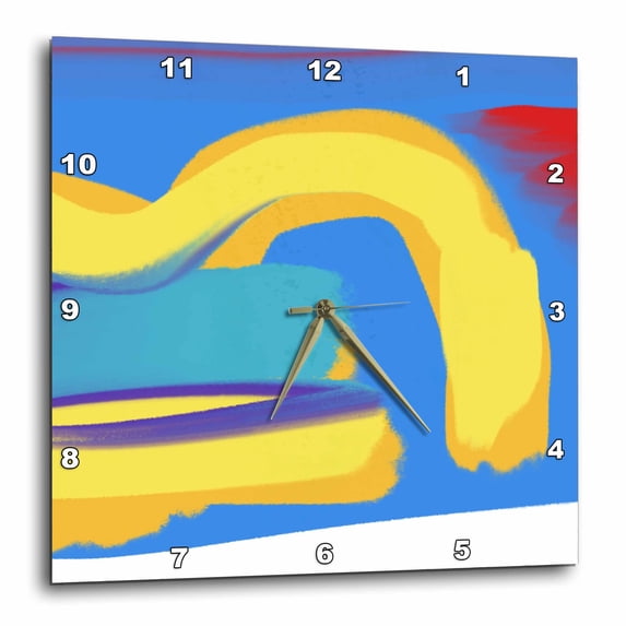 3drose, Showing Your Attitude - Abstract Figures, 15x15 Wall Clock ...