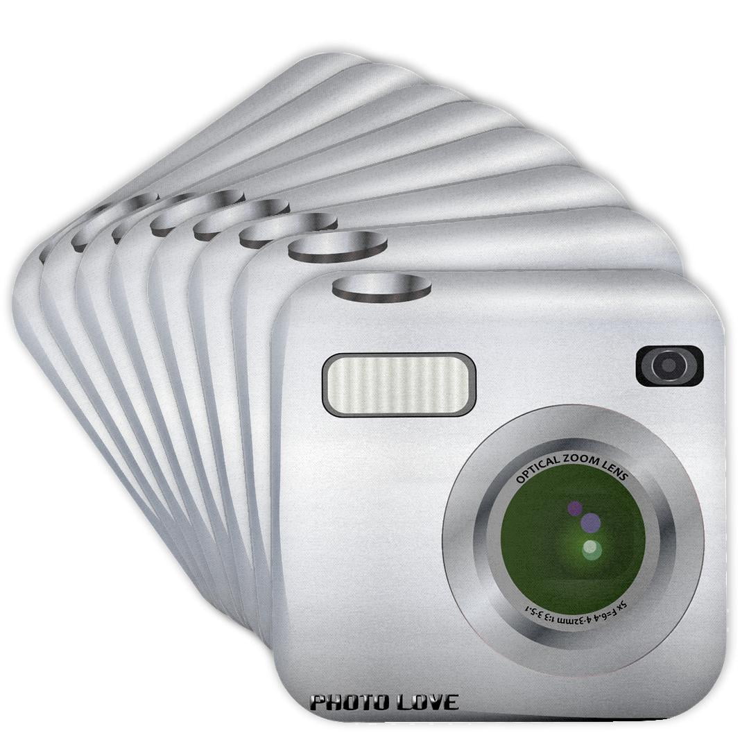 3drose, Silver Camera Square Design - Unique Novelty Gift for ...