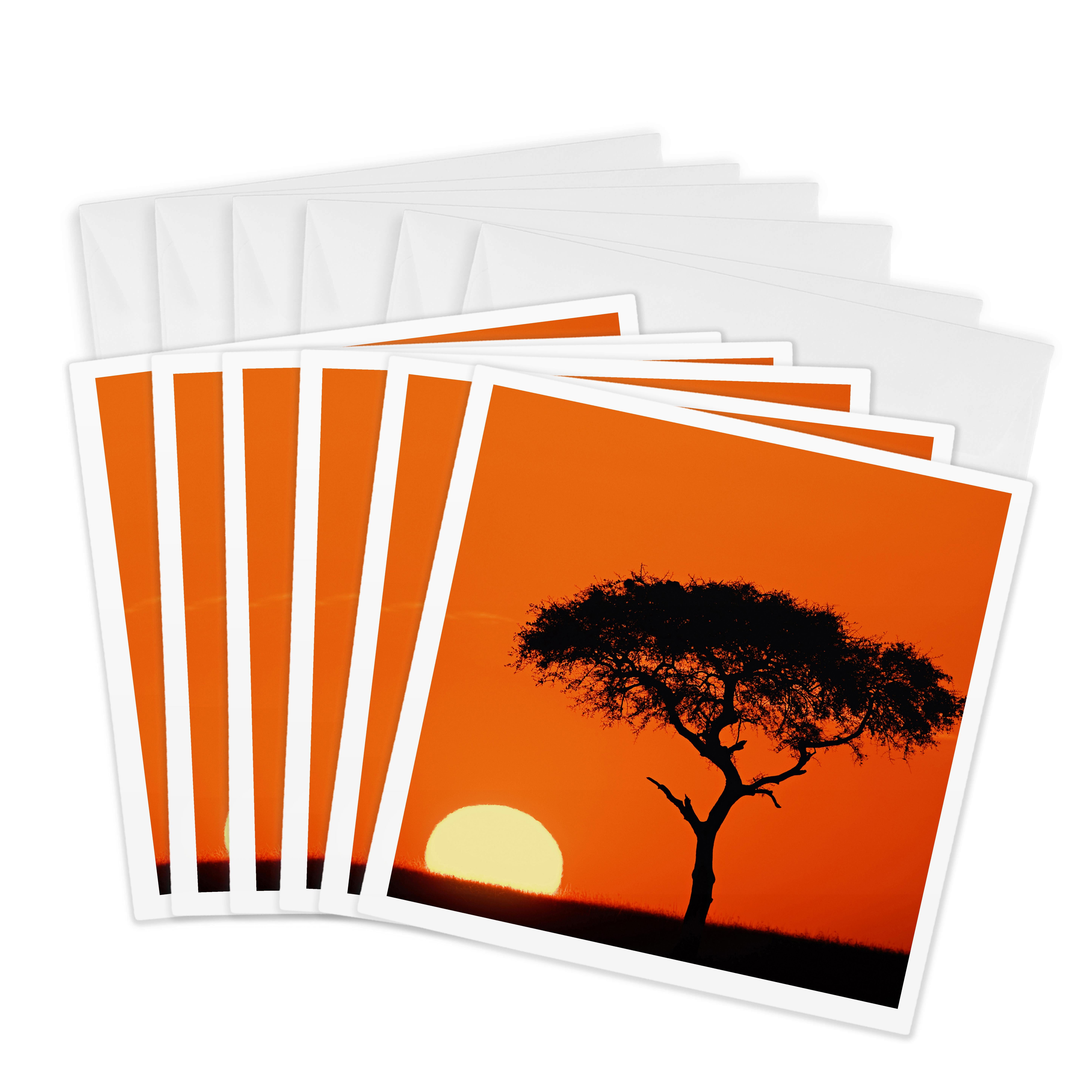 3drose, Single Acacia Tree at Sunrise, Masai Mara, Kenya-af21 Aje0025 ...