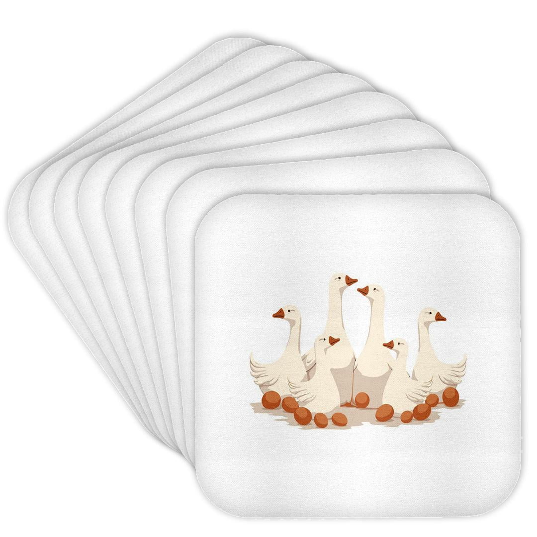 3drose, Six Geese A-laying Sixth Day of Christmas Cut Out, Set of 8 ...