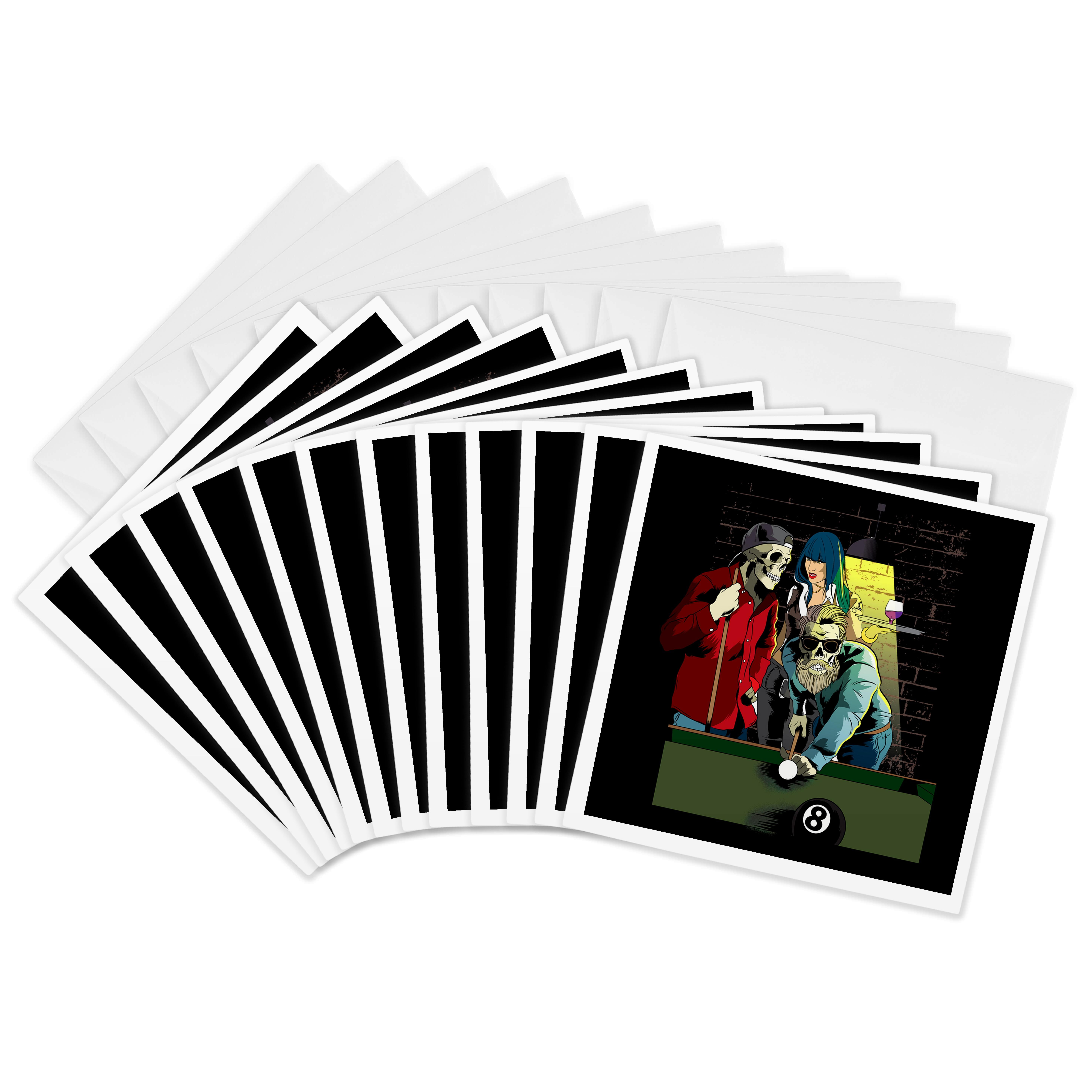 3drose, Skull and Female Person Who Playes Pool Billiard Snooker, 12 ...