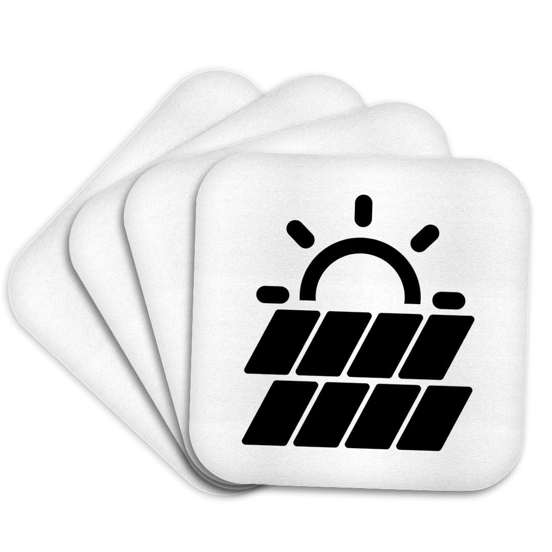3drose, Solar Power Symbol Protect the Environment, Set of 4 Coasters ...