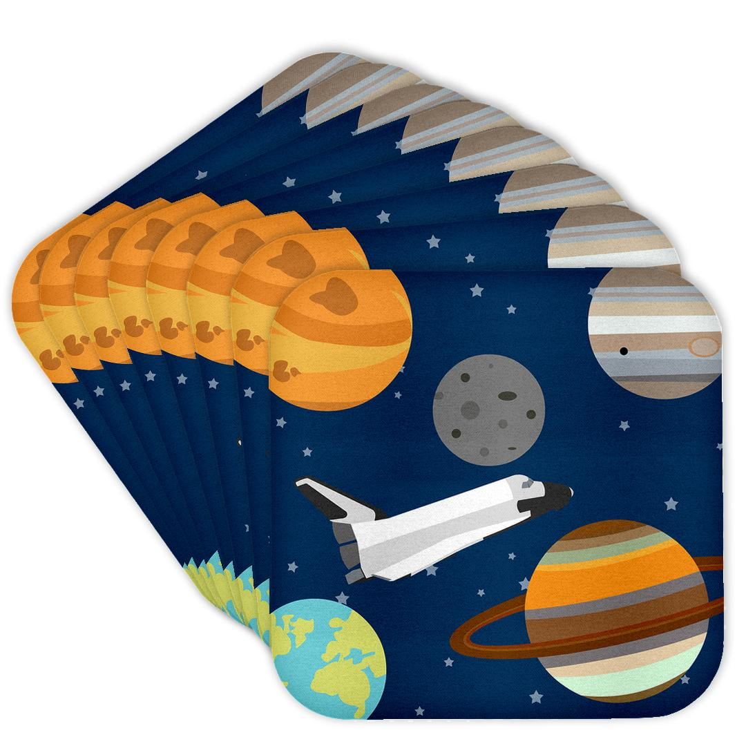 3drose, Space Shuttle and Planets, Set of 8 Coasters - Soft - Walmart.com