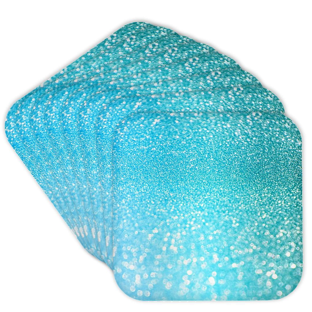 3drose, Sparkling Beach Teal Luxury Elegant Mermaid Glitter Effect Art ...