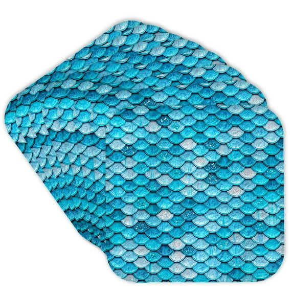 3drose, Sparkling Teal Luxury Metal Mermaid Scales Glitter Effect Art ...