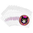 3drose, Splendid Tuxedo Cat Magical Mandala. Yellow, Purple Colors ...