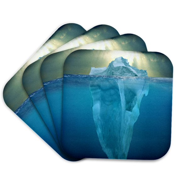 3drose, Split Image of an Iceberg. Iceberg from Greenland, Drifting on ...