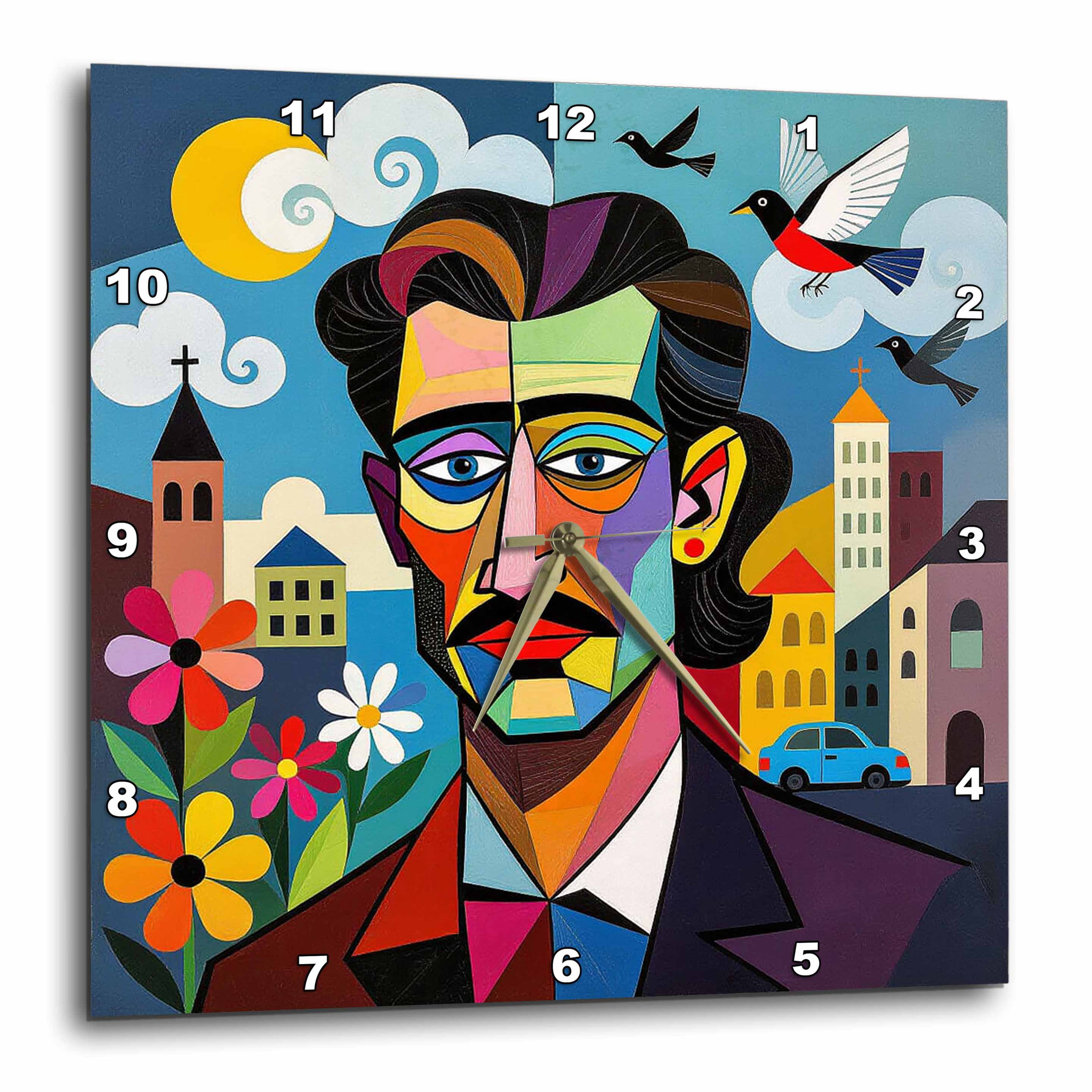 3drose, Spring Man. Four Season Series. Cubism Art. Nice Colorful Art ...