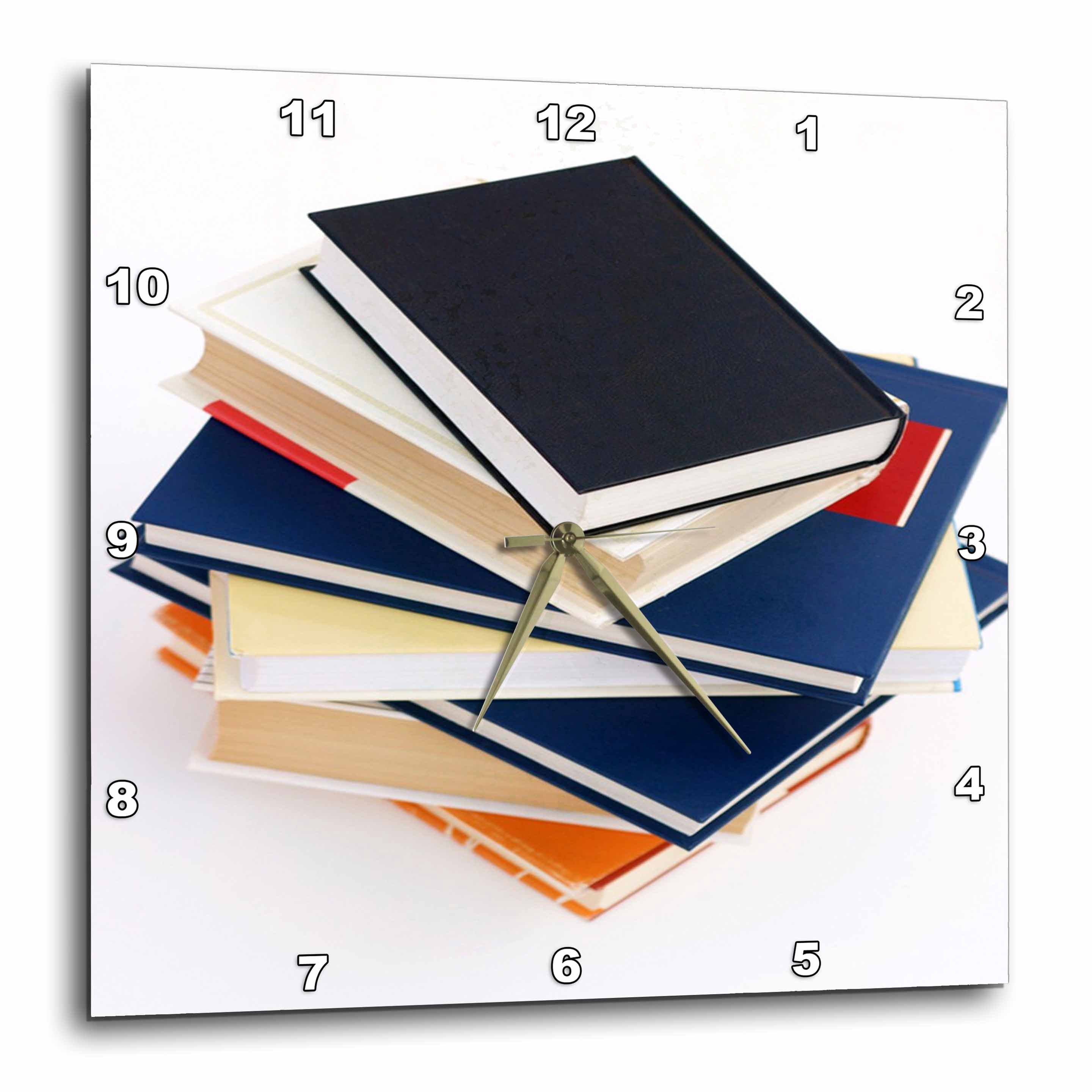 3drose, Stack of School Books, 15x15 Wall Clock - Walmart.com